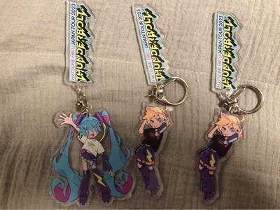 Hatsune Miku Japan Tour 2023 Thunderbolt Acrylic Keychain Set Miku ...