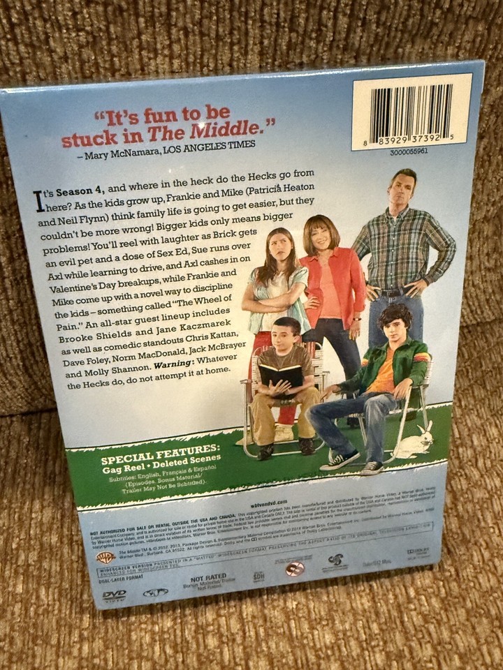 New The Middle Complete Fourth Season 4 Dvd Set w/ Bonus Features New ...