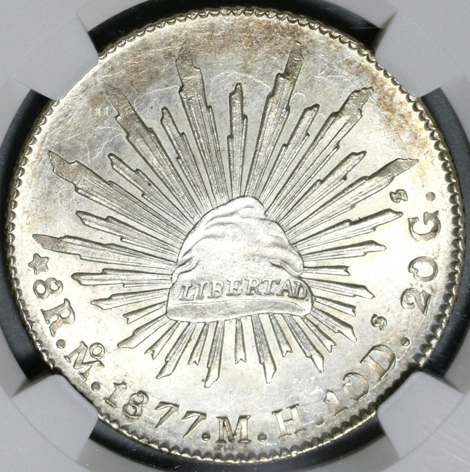 1877-Mo NGC MS 64 Mexico 8 Reales Mint State Silver Coin POP 4/1 ...