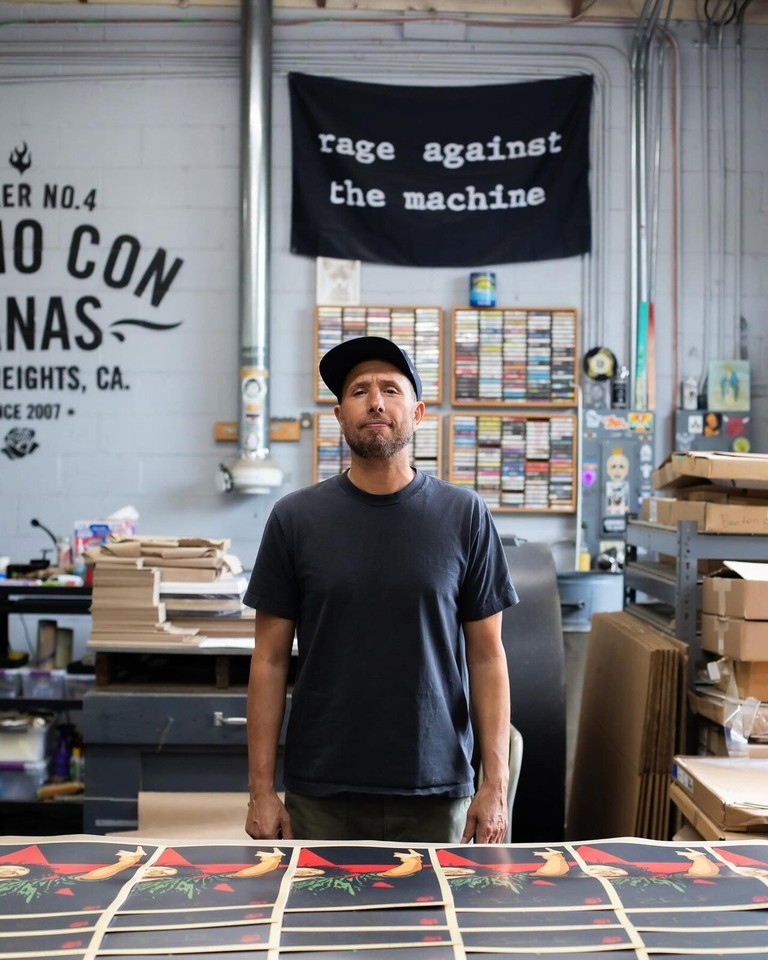 Zach De La Rocha Signed Poster Rage Against The Machine Ernesto Yerena ...