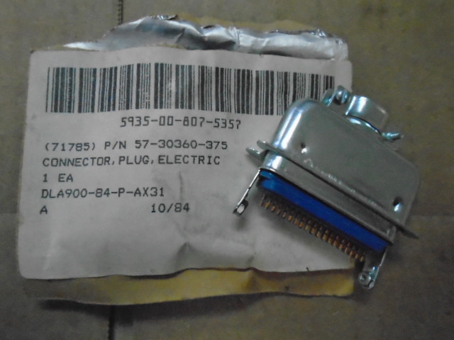 1 EA NOS AMPHENOL ELECTRICAL CONNECTOR PLUG P/N: 57-30360-375 | eBay