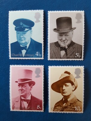1974 GREAT BRITAIN, WINSTON CHURCHILL, BIRTH CENTENARY. Scott 728/731 ...