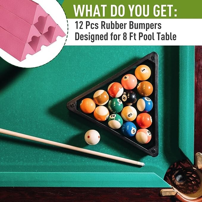 K66 American Rail Pool Snooker Billiard Table Ball Cushion Bumper ...