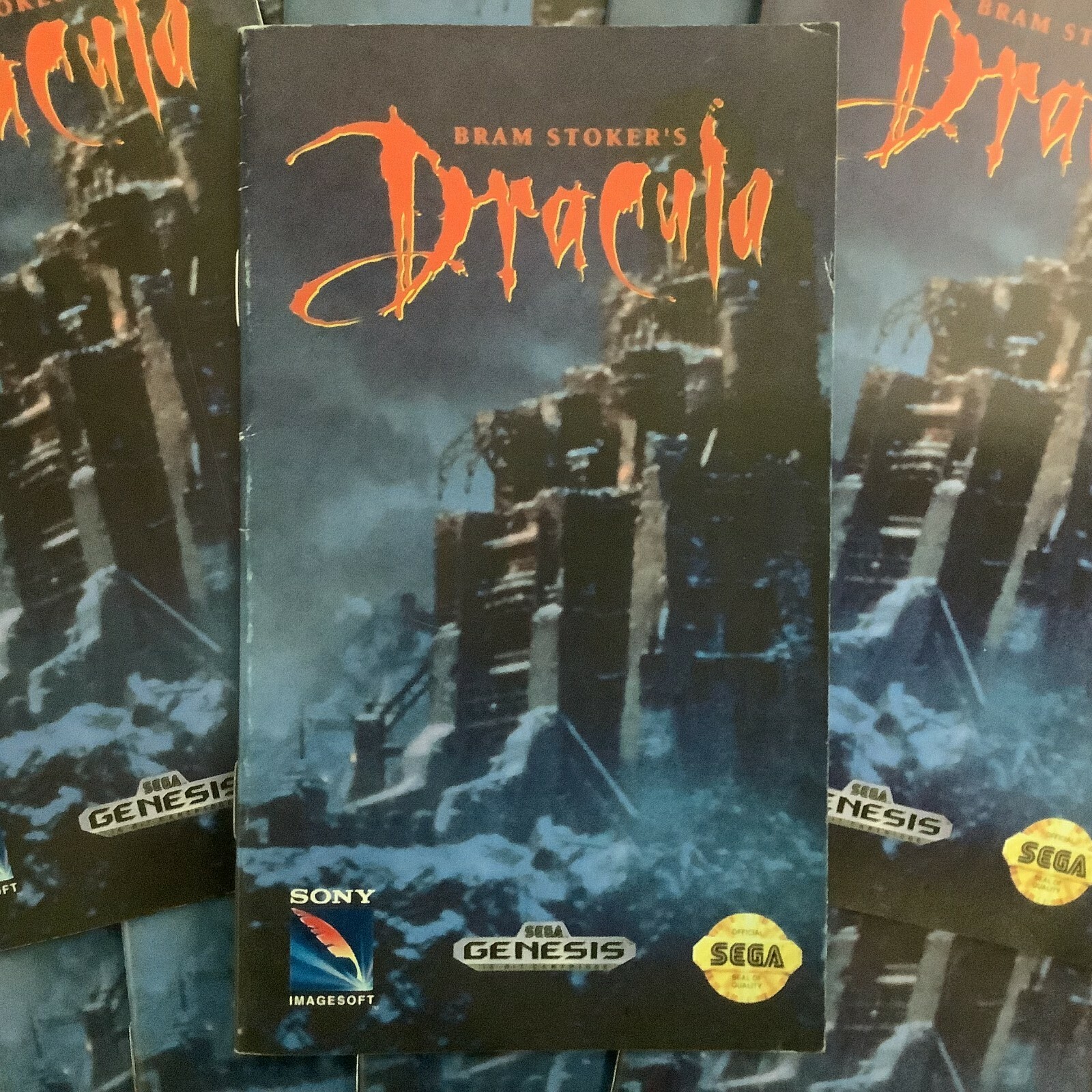 Bram Stoker's Dracula SEGA Genesis Instruction Manual Only - Good Shape ...