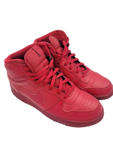 Nike Big Nike High Leather Shoes Gym Red Dunk Sneakers 336608-660 Mens ...
