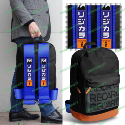 Spoon Sports Blue Harness Adjustable Shoulder Straps JDM Recaro Racing ...