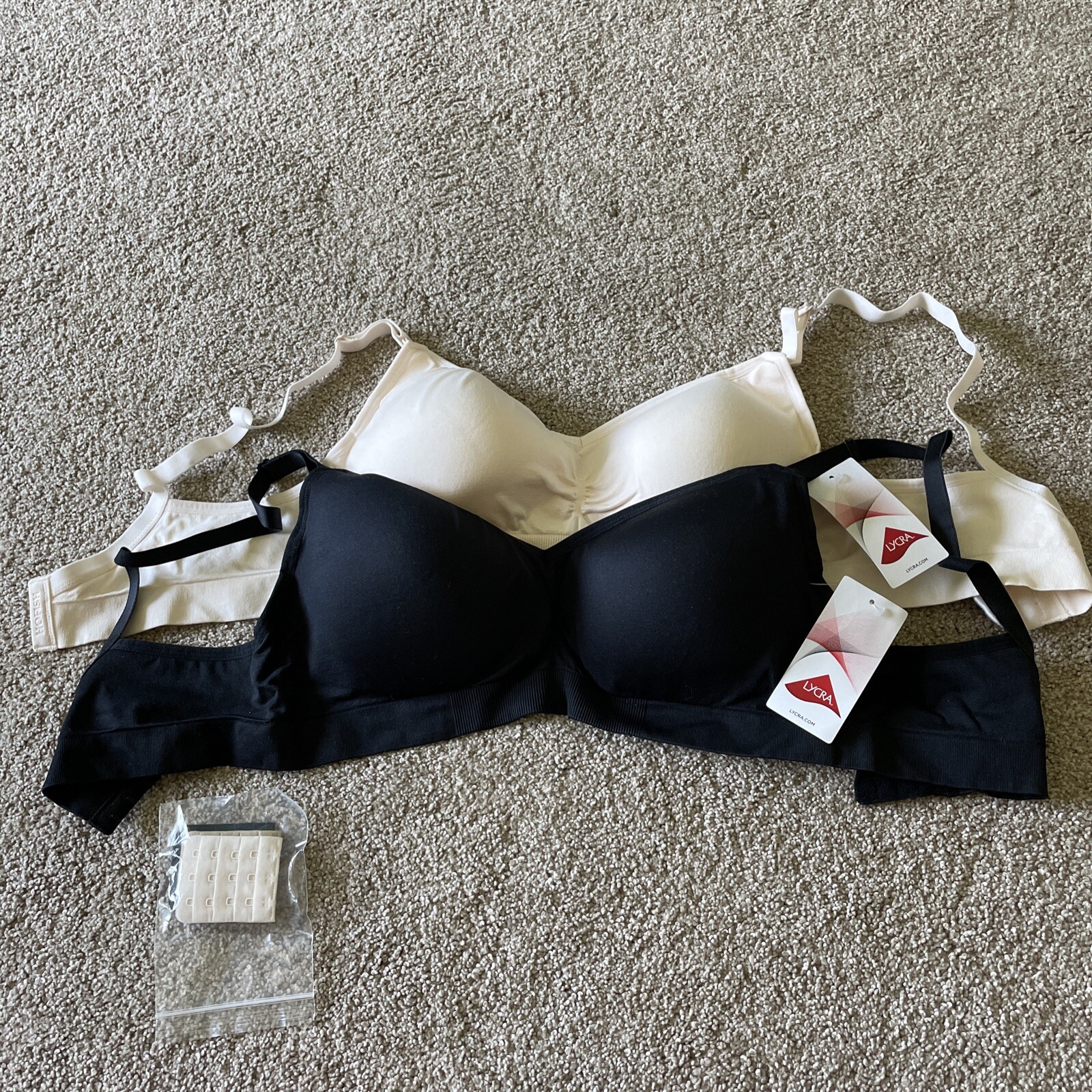 Hofish/Hot fish/Lycra Nursing Bra Lot Of 2 Size XX-Large NWT Beige ...