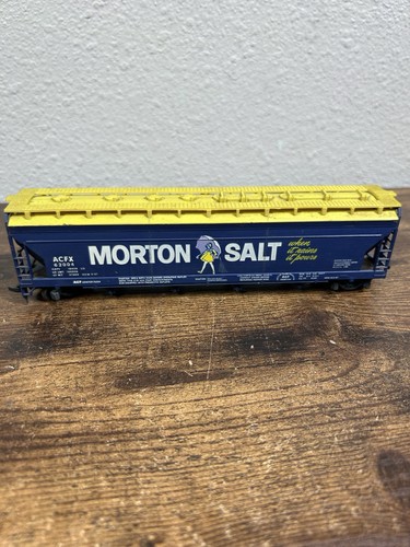 TYCO HO Scale “Morton Salt” Hopper Cargo Model Train Car VINTAGE ACFX ...