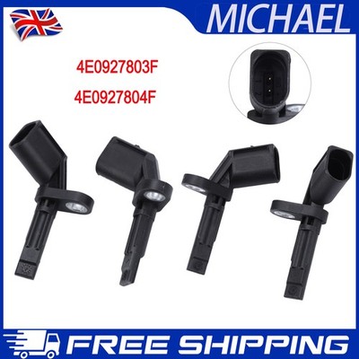 4PCS ABS Wheel Speed Sensor 4E0927804A 4E0927803A For Audi A4 A5 A6 A7 ...