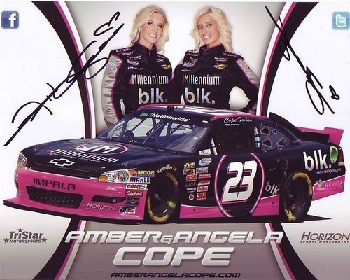 AMBER & ANGELA COPE Signed 8x10 NASCAR Photo w/ Hologram COA | eBay