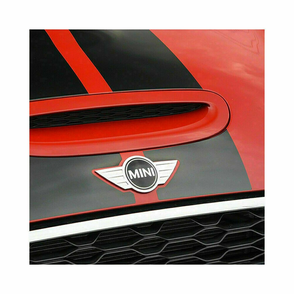 Mini Cooper S Badge Logo Front Boot Bonnet Silver Metal Emblem One ...