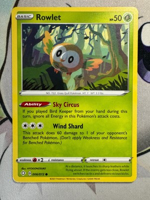 Rowlett Non Holo English Pokemon TCG BKB12 | eBay