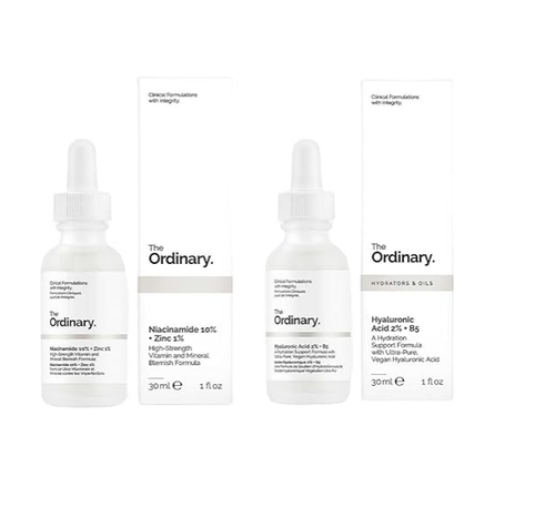 The Ordinary Skin Support Set Niacinamide 10% + Zinc 1% + Hyaluronic ...