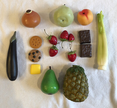 Lot Fake Pretend Food Realistic Play Prop Toy Kitchen Fruit Vegetables ...