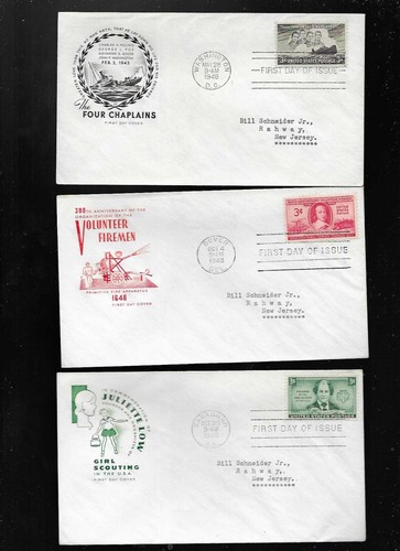 US FDC FIRST DAY COVERS COLLECTION LOT OF 34 FROM 1947- 1950 ADDRESSED ...