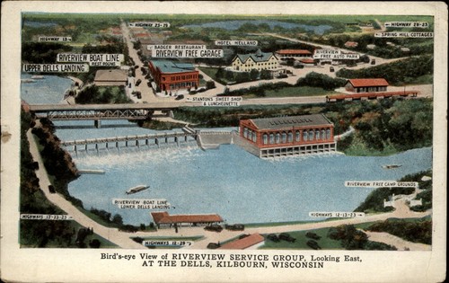 Riverview Service Group map Dells Kilbourn Wisconsin ~ train depot ...