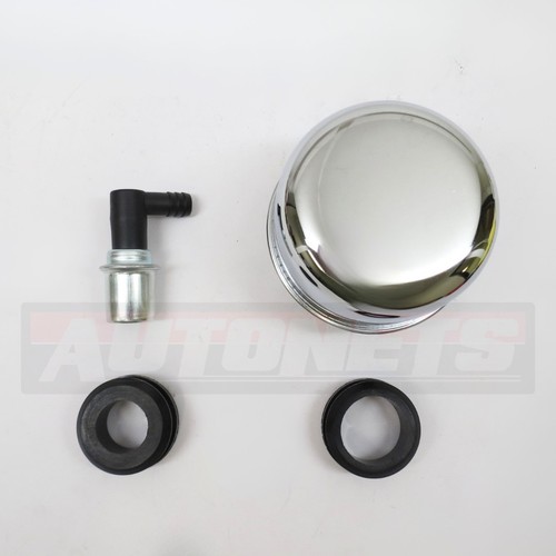 SBC Breather & PCV Valve Set With Grommets For Chrome Valve Covers SB ...