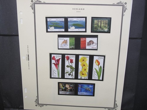 Iceland Modern Collection On Scott Album Pages 2005 MNH In Mounts | eBay