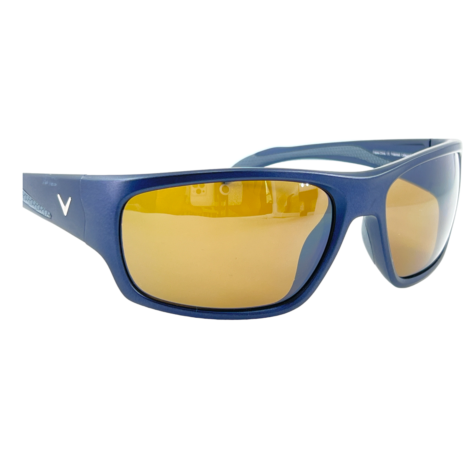 Callaway Comanche Men's Plastic Wrap Polarized Sunglass BLU Blue 62-18 ...