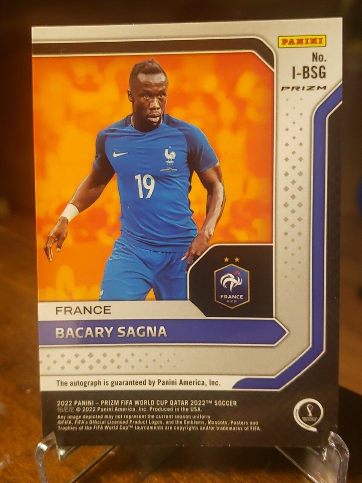 Bacary Sagna 2022 Panini World Cup Qatar Prizm International Ink BA ...
