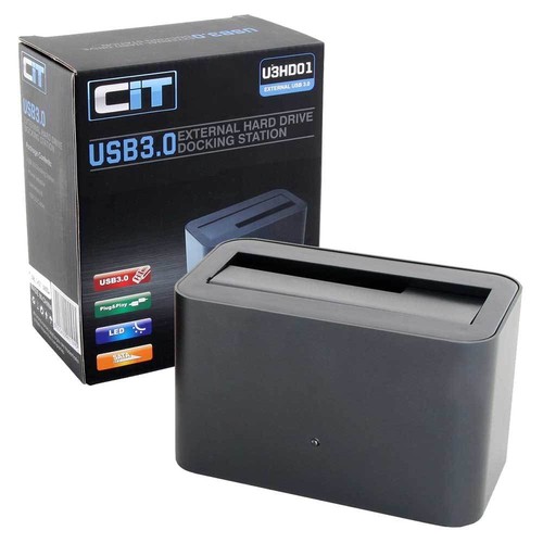 CiT 2.5"/3.5" USB 3.0 SATA Aluminium External Hard Drive Docking ...