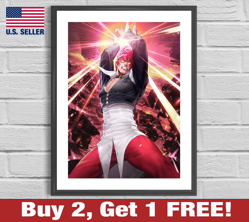 SNK King of Fighters Yagami Iori 18" x 24" Poster Print Game Room Wall ...