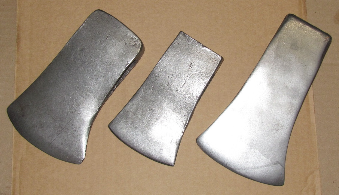 3 large vintage single bit ax axe hatchet head lot | eBay