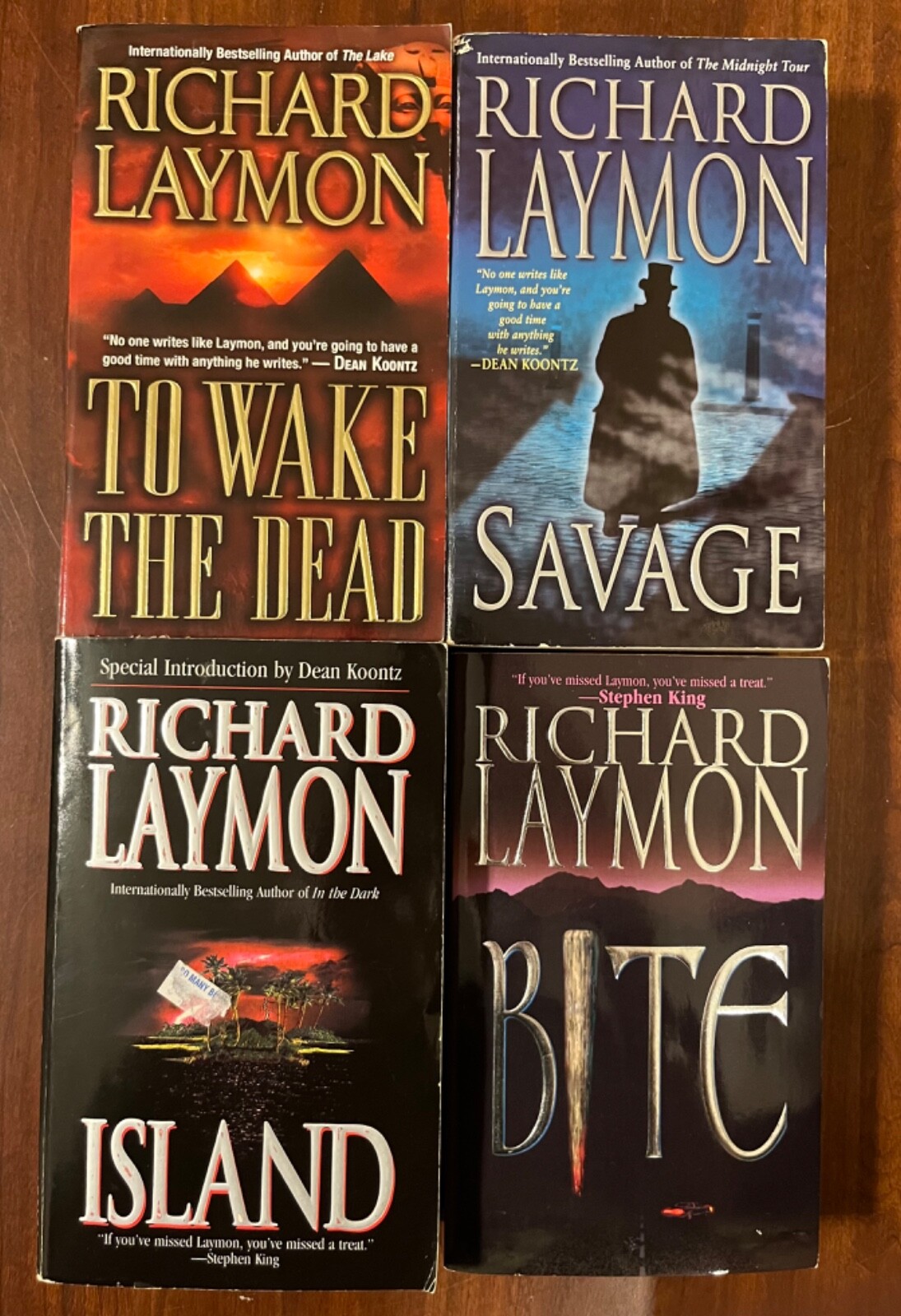 Lot of 4 Richard Laymon Horror Novels, incl. Island, Savage & Bite | eBay