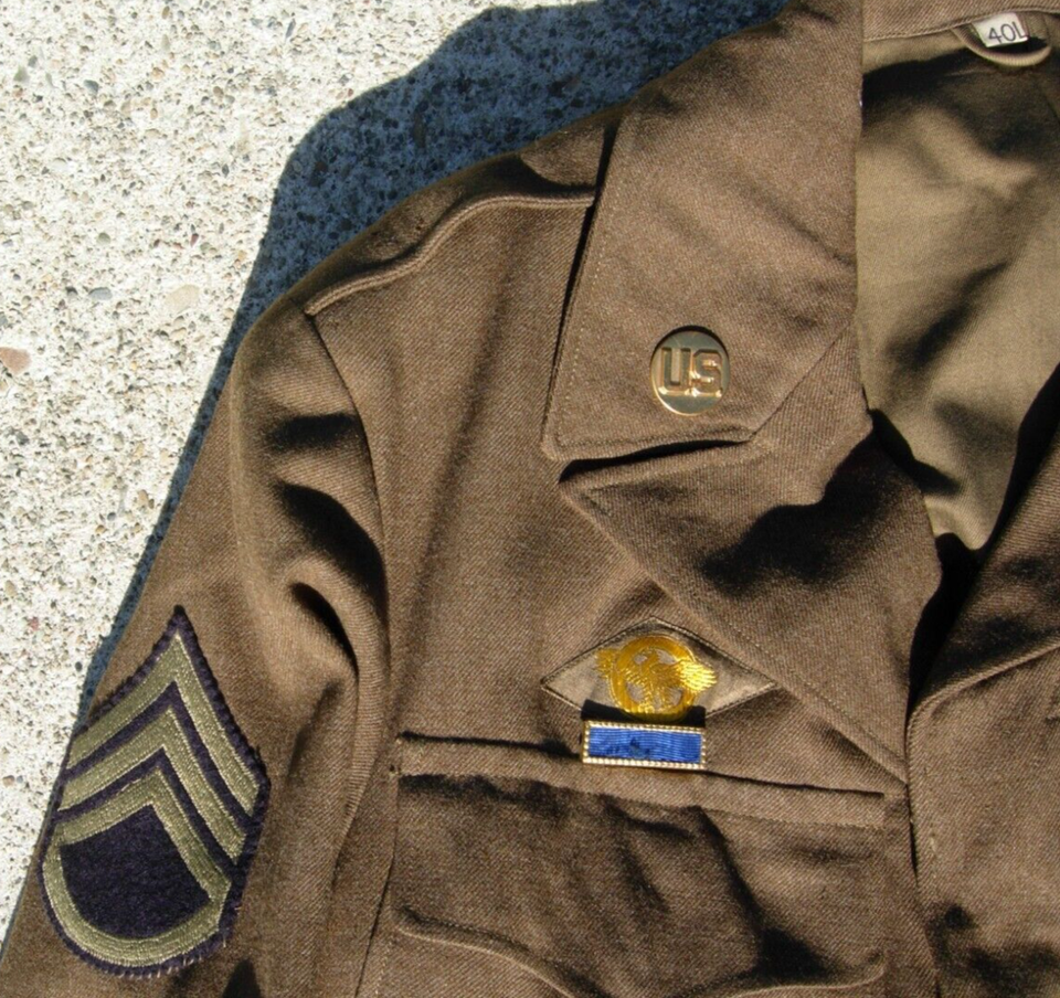 WW2 AAF "Ike" Jacket - English Airborne Troop Carrier Patch & AG ...