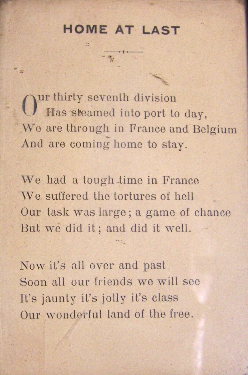 Infantry Poem