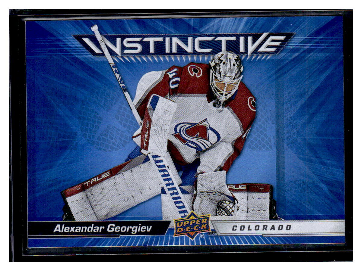 Alexander Georgiev 2023-24 UD Series 2 Instinctive #IN-9 Colorado ...