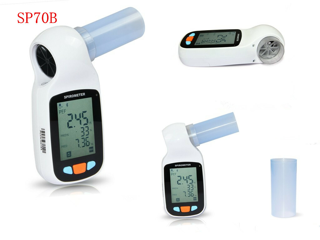 CONTEC SP70B Handheld Bluetooth Digital Spirometer Pulmonary Function ...