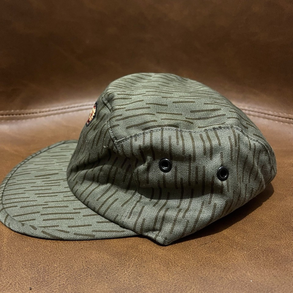 Vintage 80s 70s 60s East German Rain Drop Camo Field Cap Hat NVA Cold ...