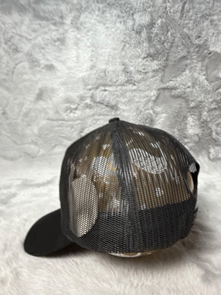 BYU Brigham Young Cougars Hat Cap Black on Black Suede NCAA Royal Army ...