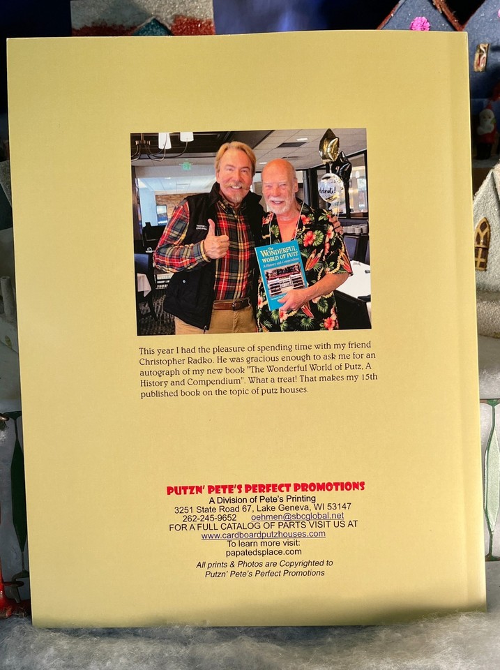 Vintage Christmas Village Cardboard Putz House Complete History BOOK of ...