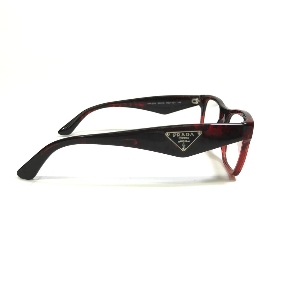 PRADA Eyeglasses Frames VPR 20Q RO0-1O1 Brown Red Tortoise Square 50-16-140 | eBay