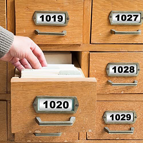 001-2000 Pieces Inventory Number Sticker Labels Self Adhesive ...