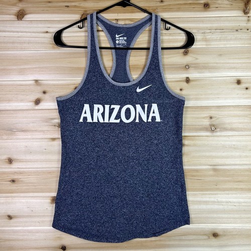 Nike Arizona Tank Top Womens Small Gray The Nike Tee Athletic Cut Shirt ...