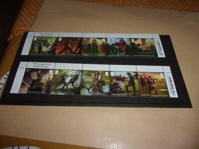 LEGEND OF ROBIN HOOD WITH TITLE NAME ON TABS - ROYAL MAIL MNH GB STAMPS ...