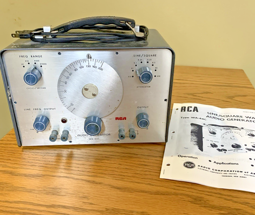 Used Vintage RCA Model WA-44C Audio Signal Generator with manual ...