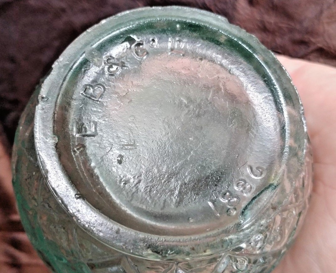 ANTIQUE Edgar Breffit & Co. 1886 GLASS BOTTLE Shape & Design Blown in ...