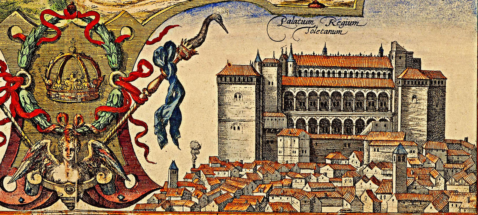 1596 Map of Toledo Castile Toletum Spain Wall Art Poster Home Office ...