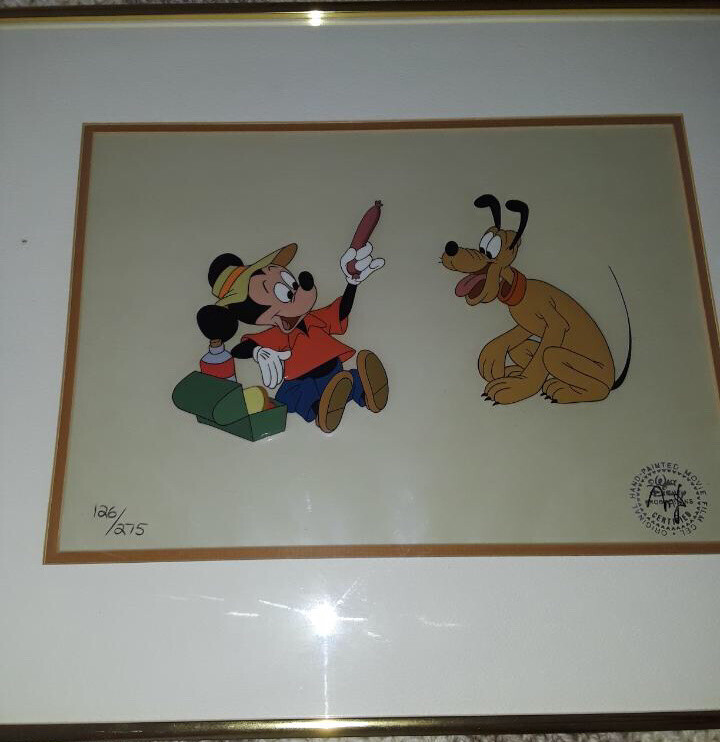 Disney “Mickey Mouse Portfolio” Limited Edition Production Cels Set of ...