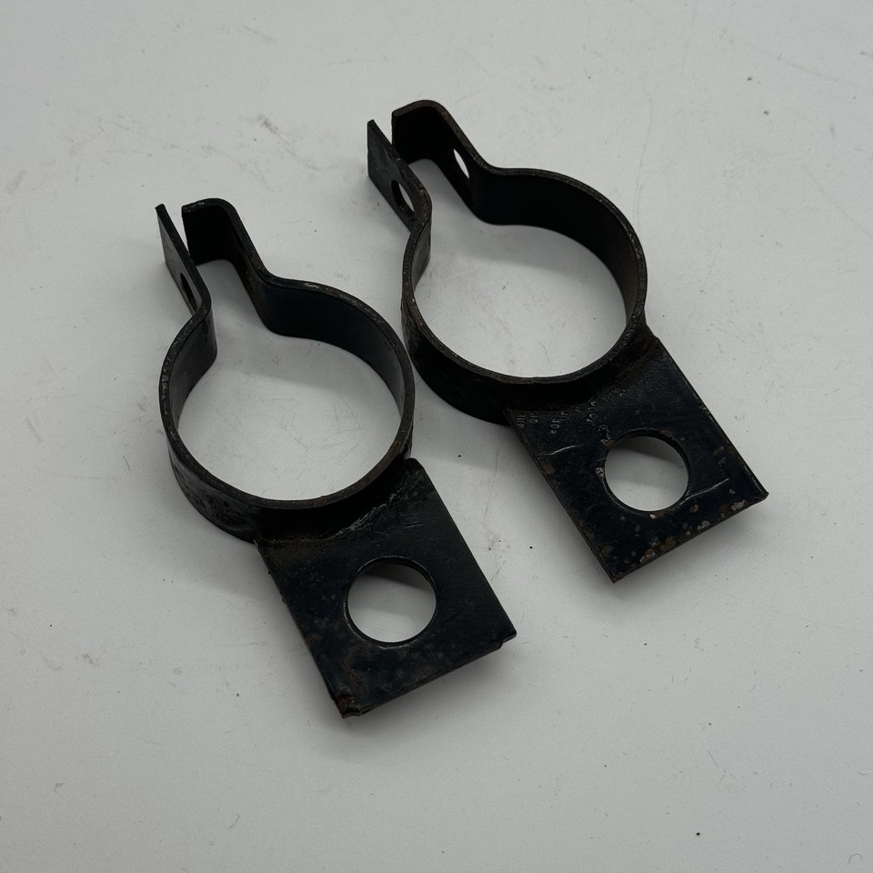 NOS Porsche 356 Rear Brake Line Bracket Pair Clamp Support AXLE TUBE | eBay