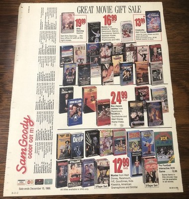 1988 Sam Goody Ad - Vintage Magazine 2-sided Ad Clipping | eBay