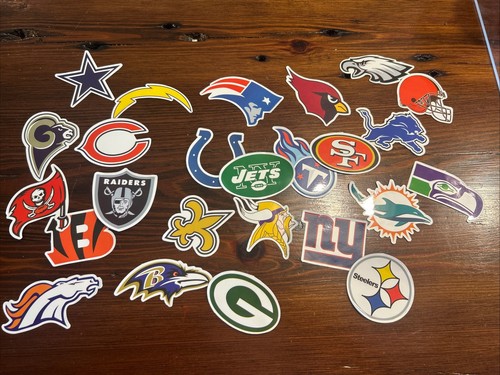 25+ Pcs Set Vinyl Stickers NFL Teams LOGO Football Waterproof Decal ...