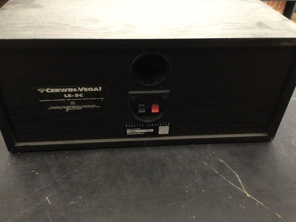 Cerwin Vega LS-5C Center Channel Home Theater Surround Sound Speaker | eBay