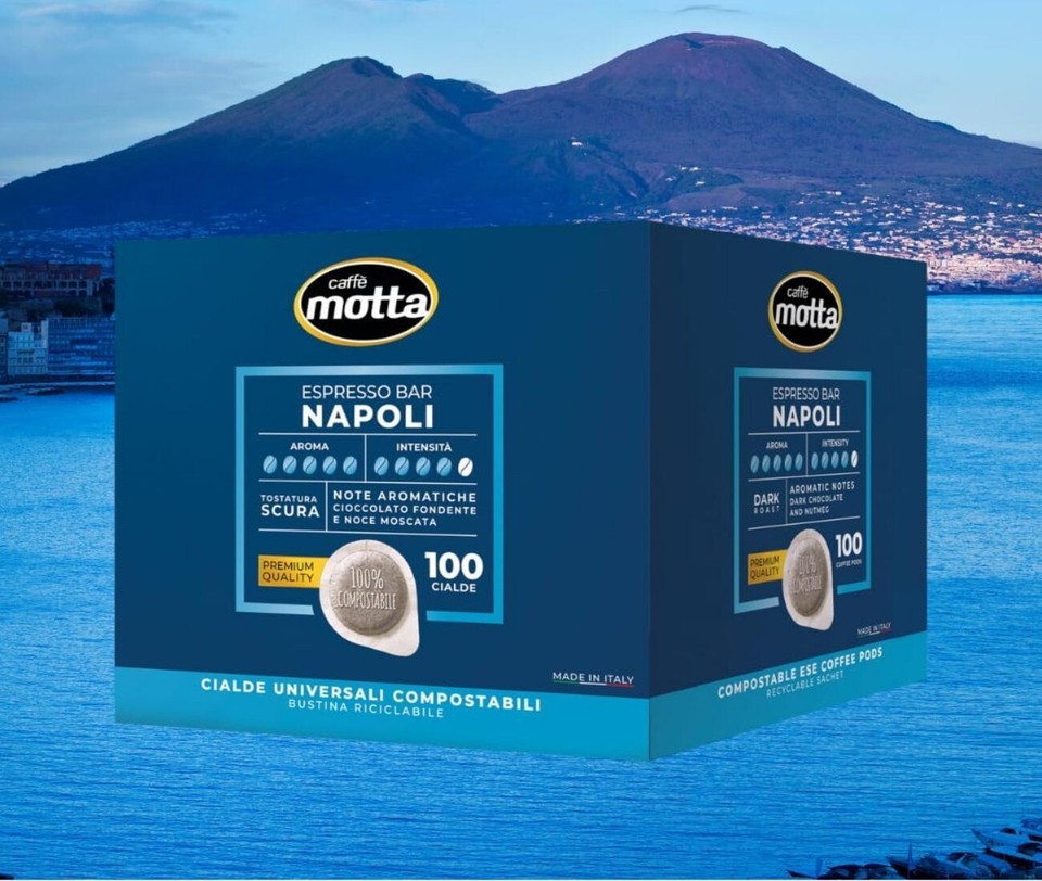 300 cialde Caffè Motta Espresso BAR Naples Paper Filter Ese 44 MM New ...