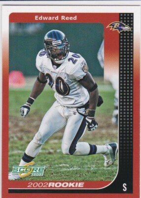 EDWARD REED Ed 2012 ROOKIE FLASHBACKS Insert Card RARE Baltimore Ravens ...