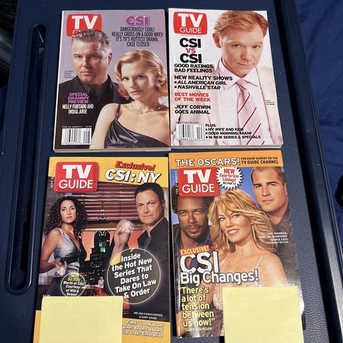 TV Guide 2002-2005 Lot Of CSI Covers Gary Sinise William Peterson David ...